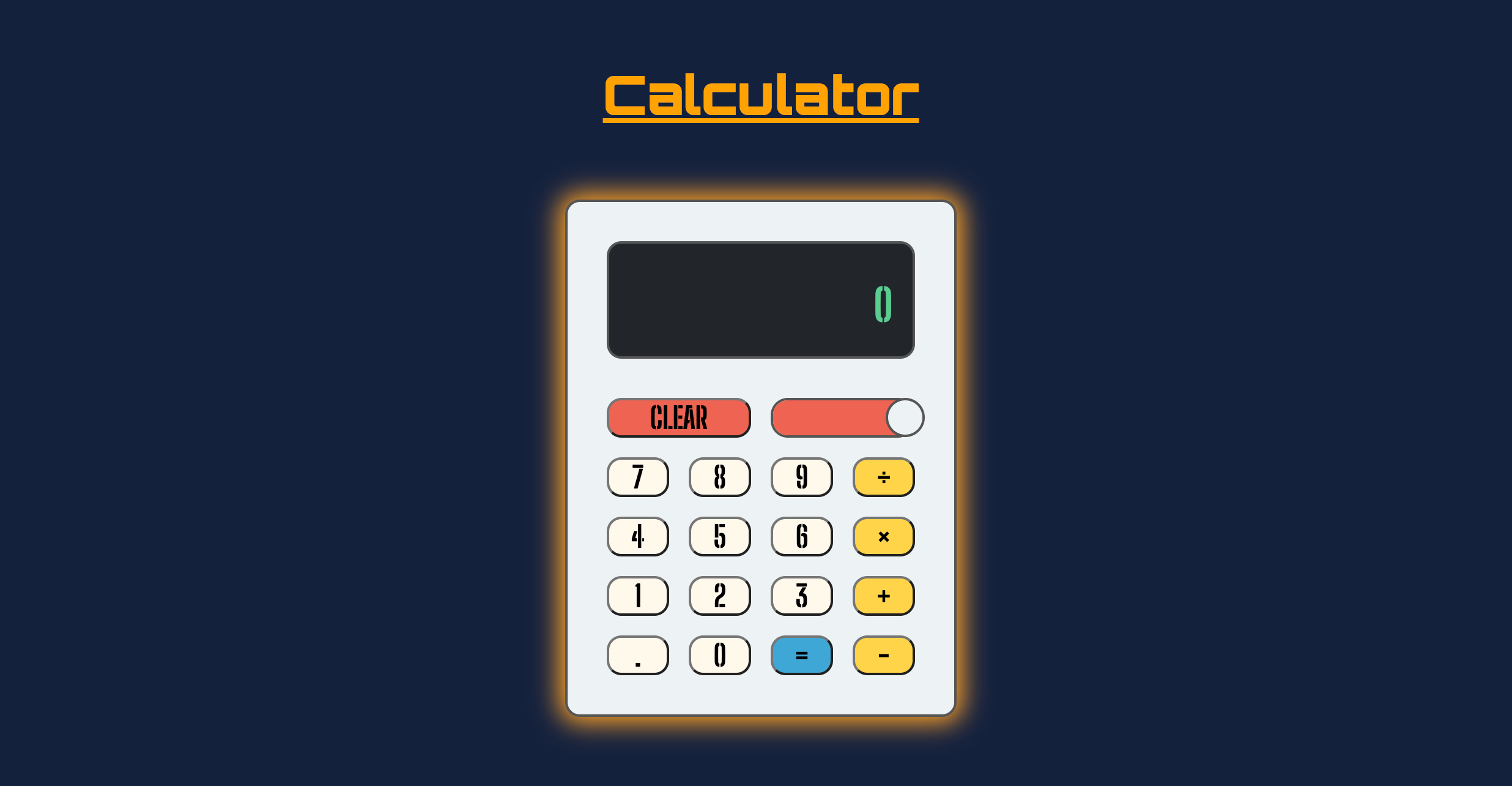 GitHub - Andreja011/calculator: Final project of The Odin Project Foundations course!