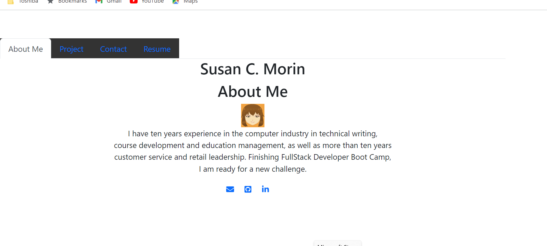 GitHub - suecmorin/react-portfolio1