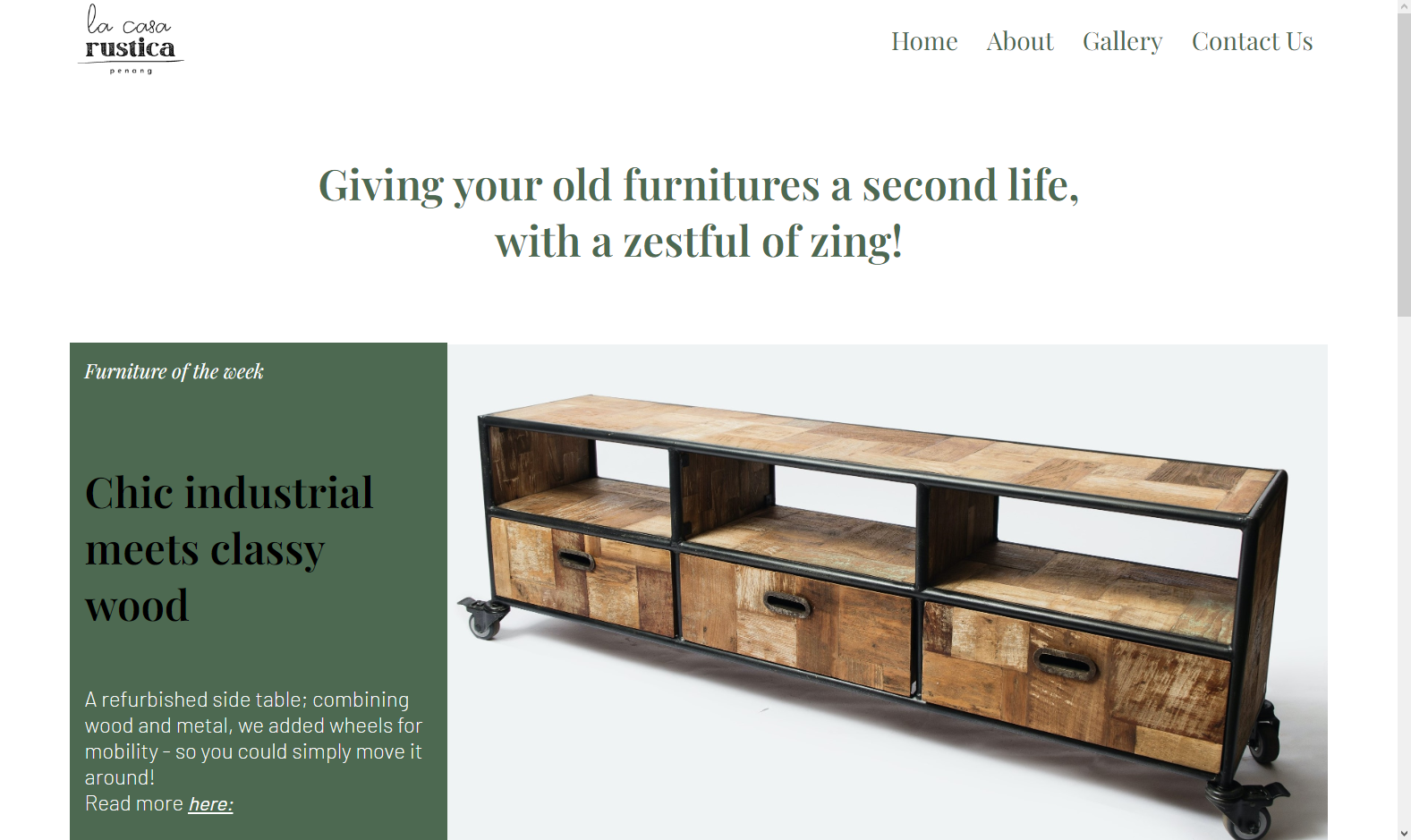 GitHub - mindxcircus/casa-rustica: My first attempt at a responsive mock-up for a furniture ...