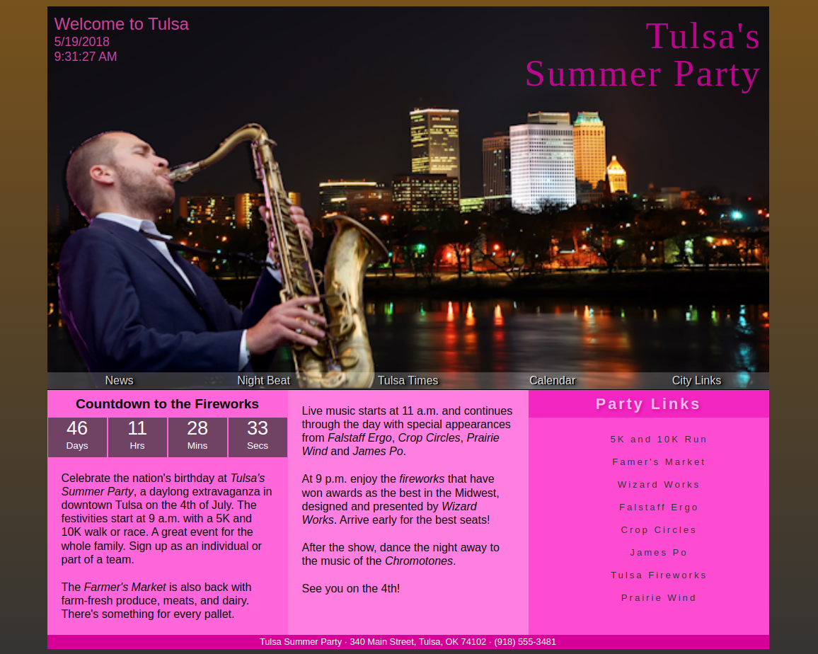 GitHub - hesbon-osoro/Tulsa-Summer-Party: T9 Review Assignment