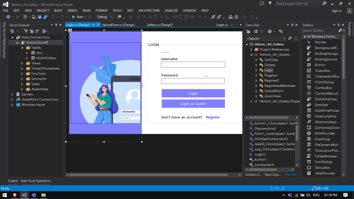 GitHub - Jhun260Sloth/Historic-Art-Gallery-WinForm: Group Project ...