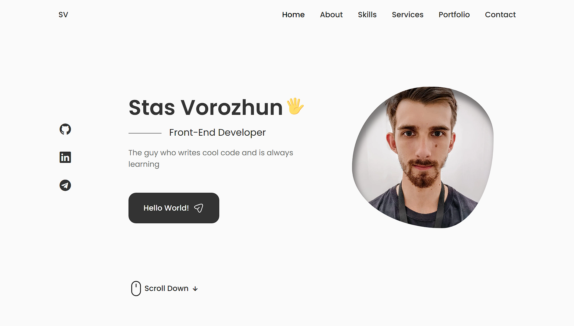 GitHub - Stanislav-Vorozhun/react-cvlanding
