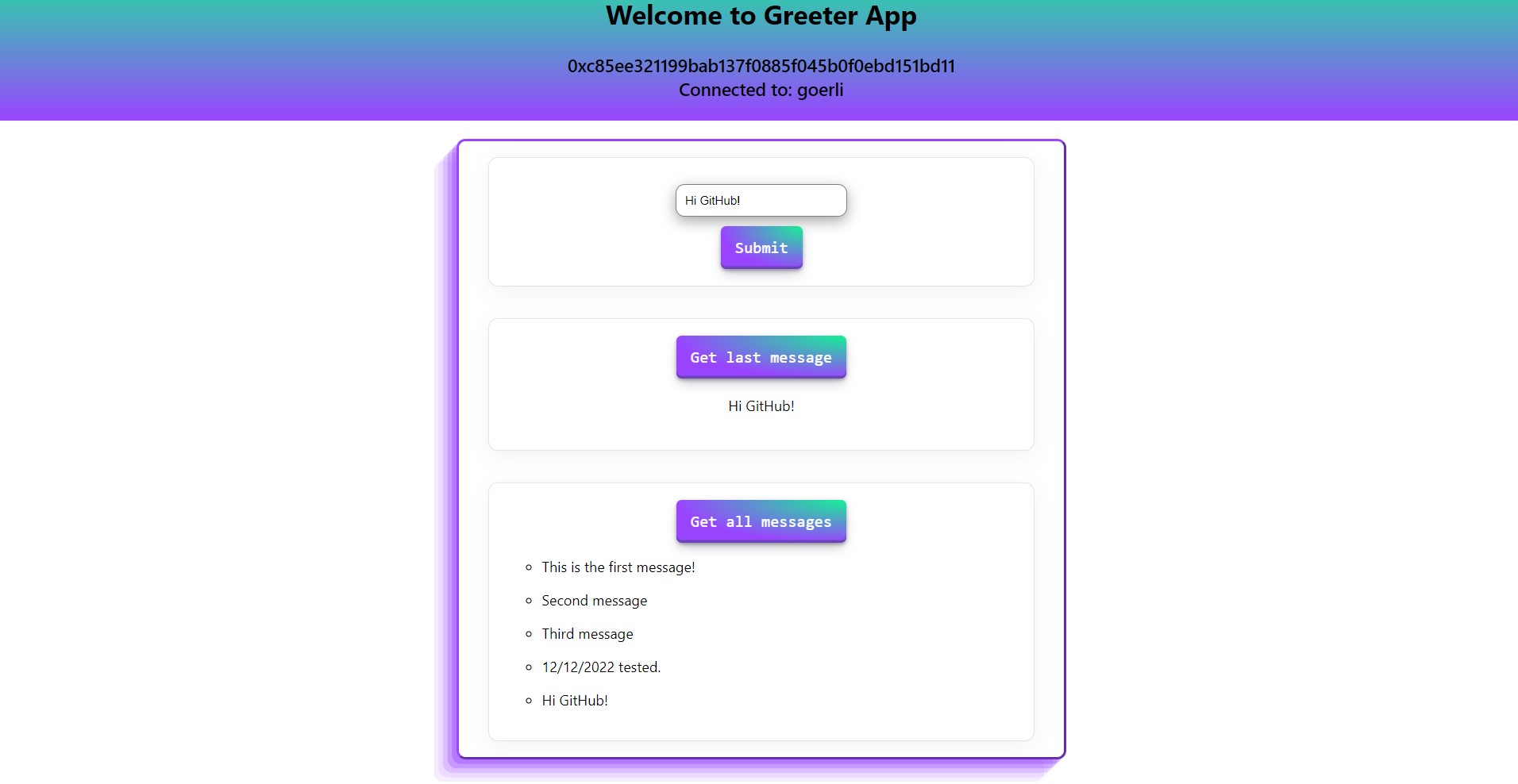 GitHub - SantiagoDevRel/React-Greeter-App