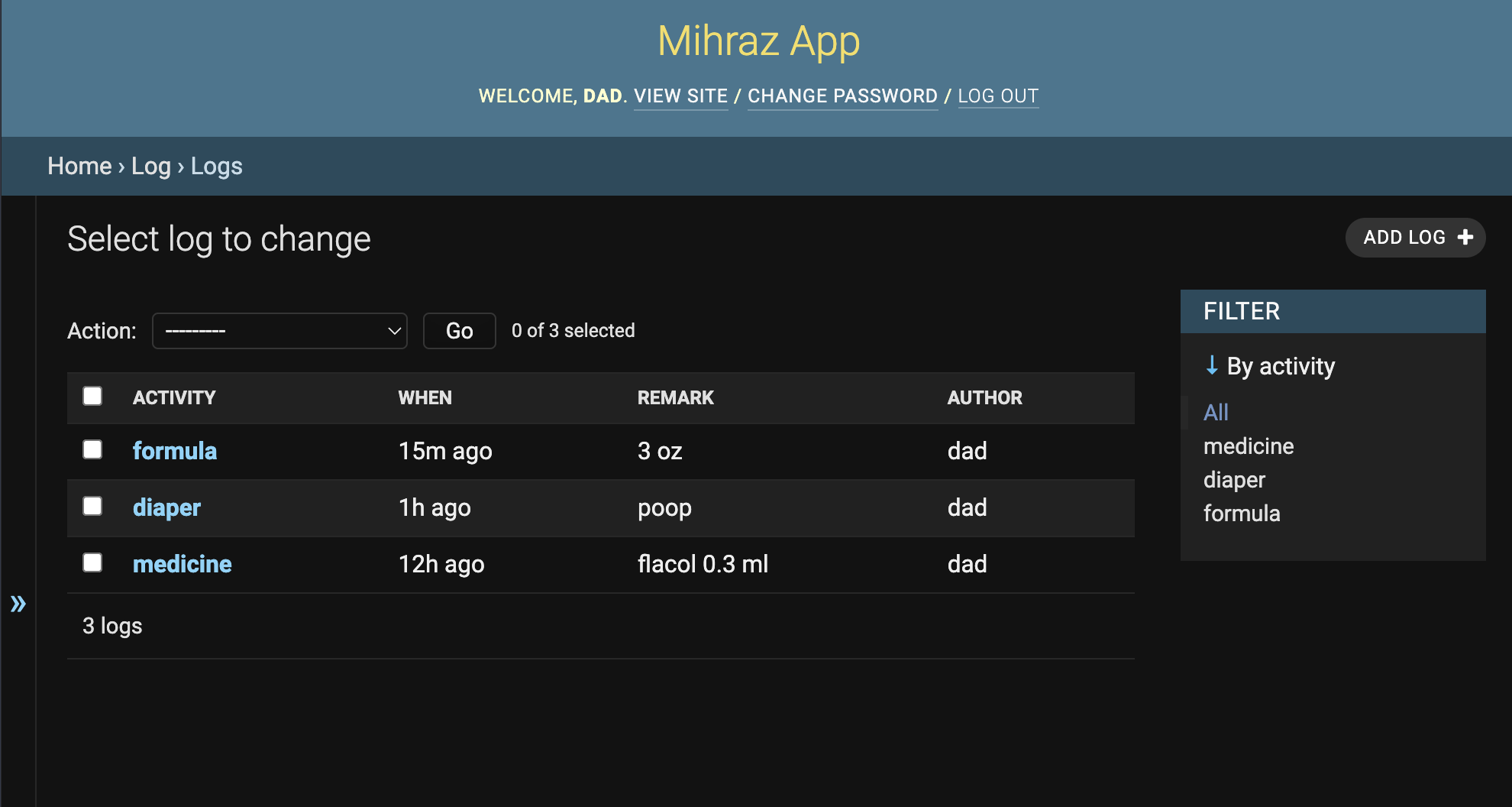 GitHub - mdminhazulhaque/django-baby-log: 👶 Baby Event Management using ...