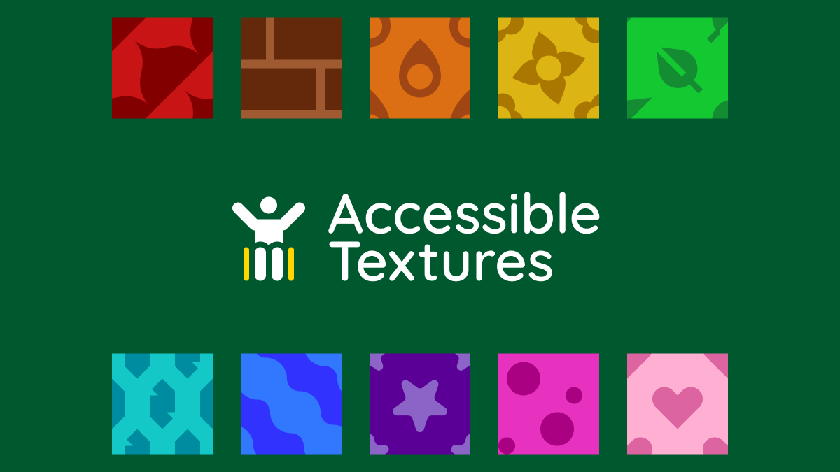 GitHub - dphfox/Accessible-Textures: Non-colour distinction textures. CC0 forever!