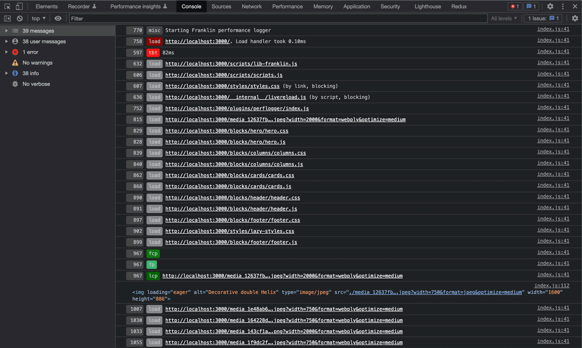 GitHub - ramboz/franklin-plugin-perflogger: A performance logger plugin for Franklin