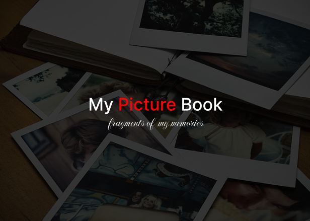 GitHub - ThyMyrddin/MyPictureBook: web app to store your Pictures in ...