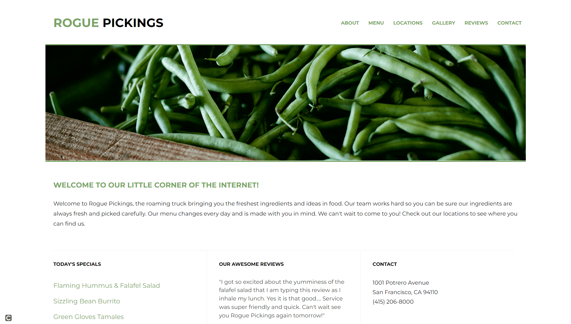GitHub - FrancescaBambozzi/Rogue-Pickings: Have a look at Rogue Pickings restaurant menu!