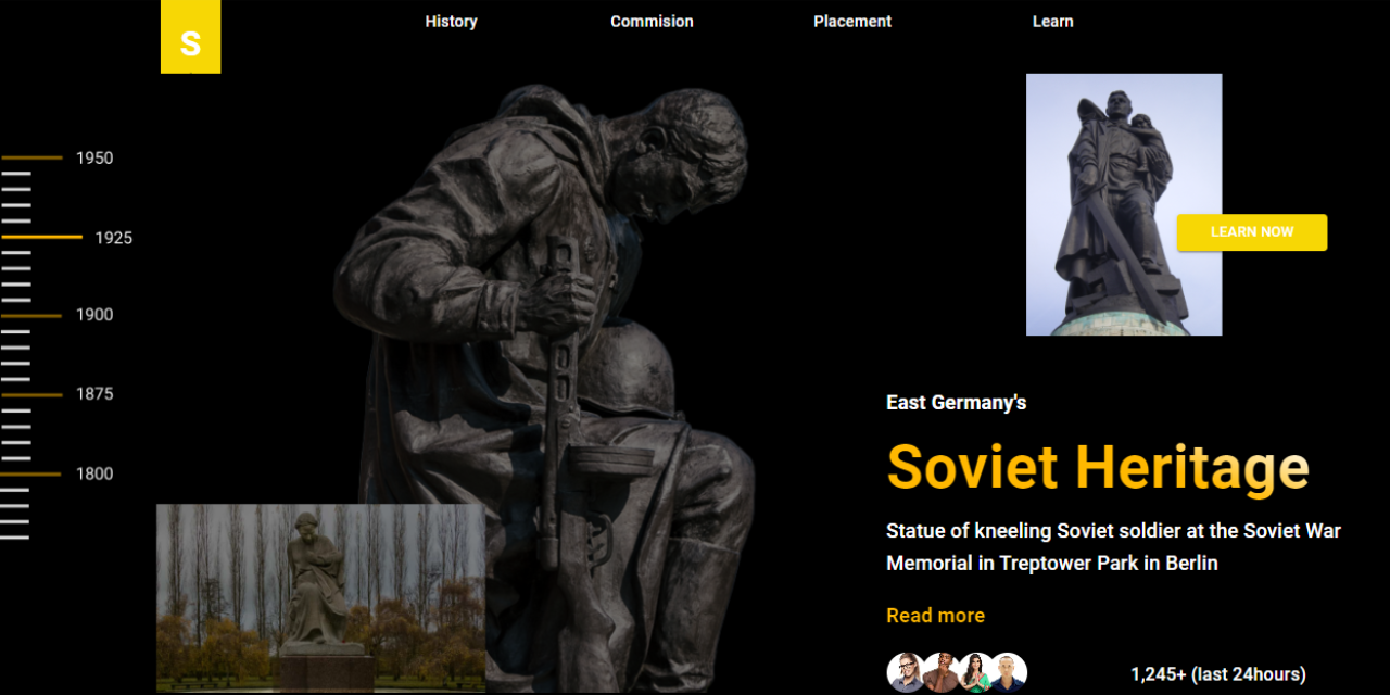 GitHub - dinalnaveen/East-Germany-s-Soviet-Heritage-Park-Landing-Page: I designed a UI using ...