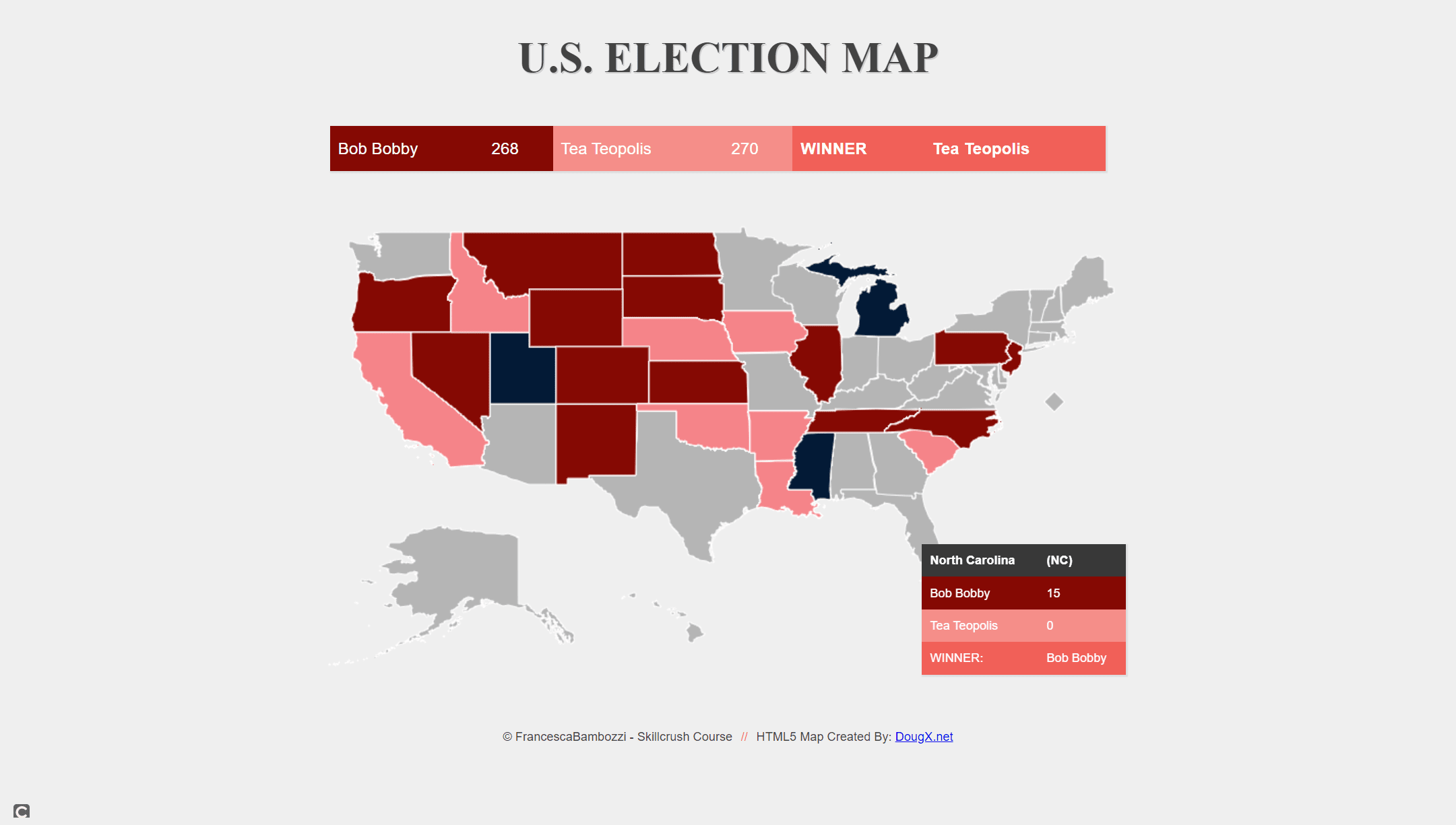 GitHub - FrancescaBambozzi/Election-Map: Interactive US Election map