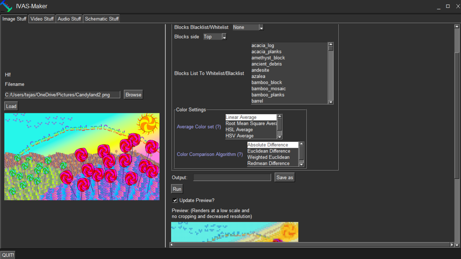 GitHub - TejasIsCool/mcIVASmaker: Converts Images/Videos into Minecraft Blocks Images/Videos ...