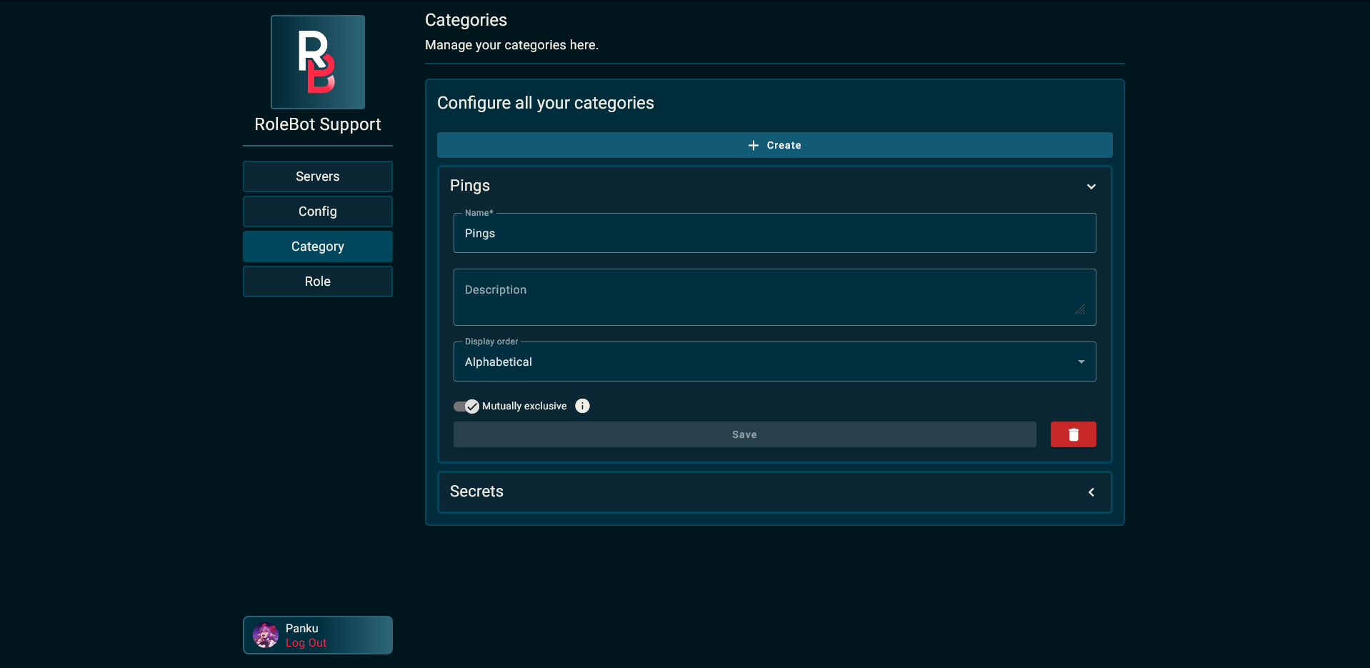 GitHub - Uhuh/rolebot-dashboard: Dashboard to manage RoleBots categories / react roles!