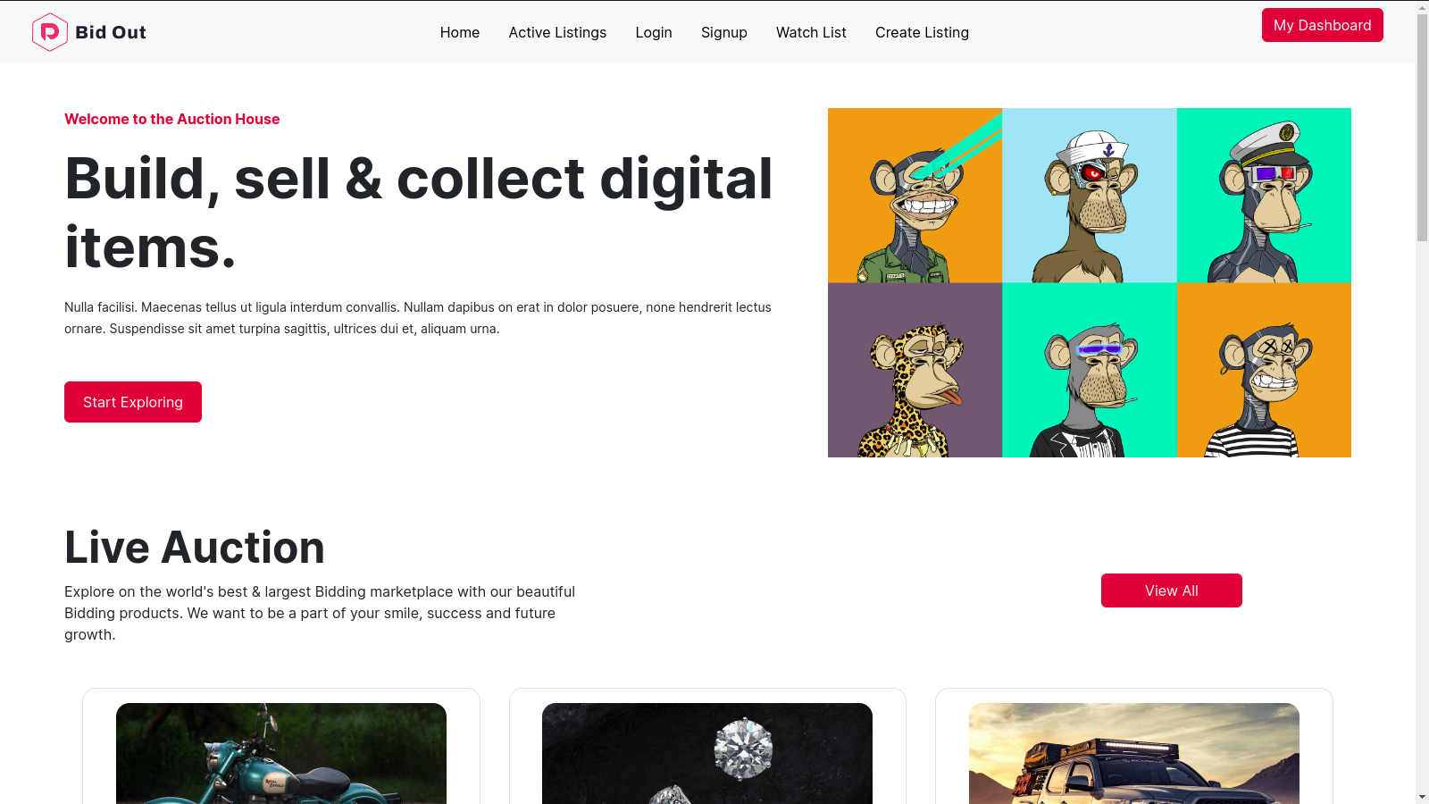 GitHub - kayprogrammer/bidout-auction-v1: An Auction platform built ...