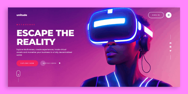 GitHub - DanildoSilva/unitude-hero-section: Hero Section UI design of a ...