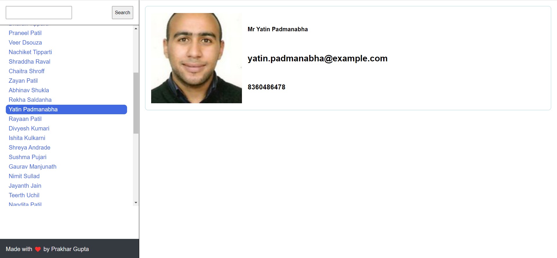 GitHub - Prakhar-Gupta76/Contact-App