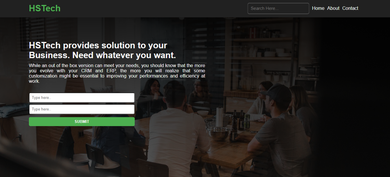 GitHub - tamalFE/HSTech: Fintech Webpage With SASS