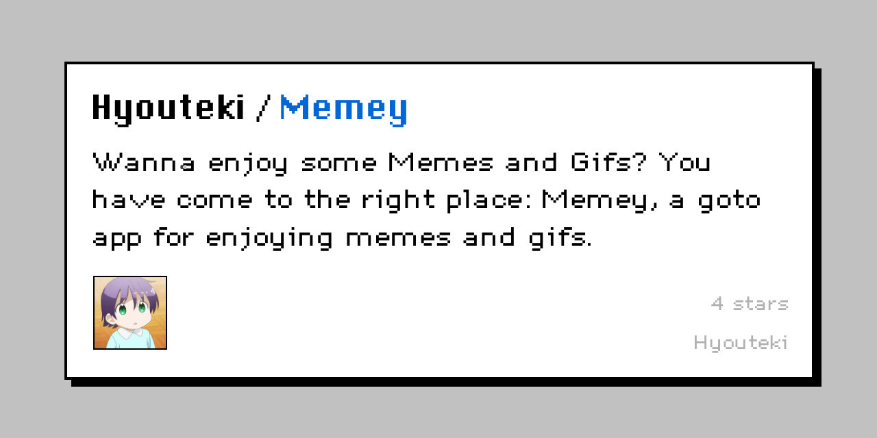GitHub - hyouteki/Memey: Wanna enjoy some Memes and Gifs? You have come to the right place ...
