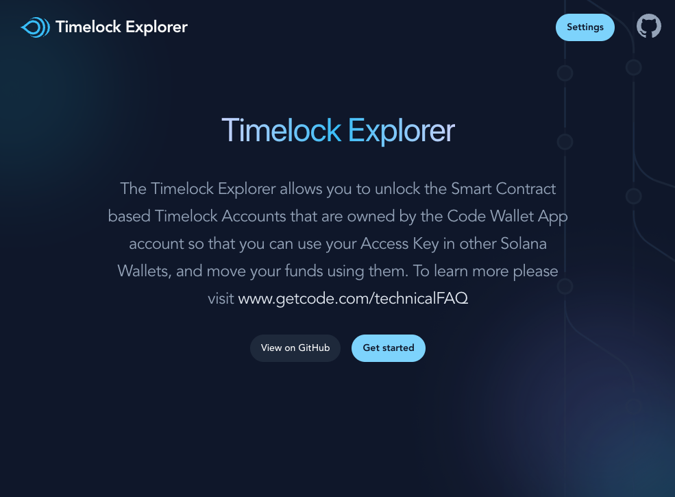 Github Code Paymentscode Timelock Explorer A Web App For Viewing And Unlocking Your Code