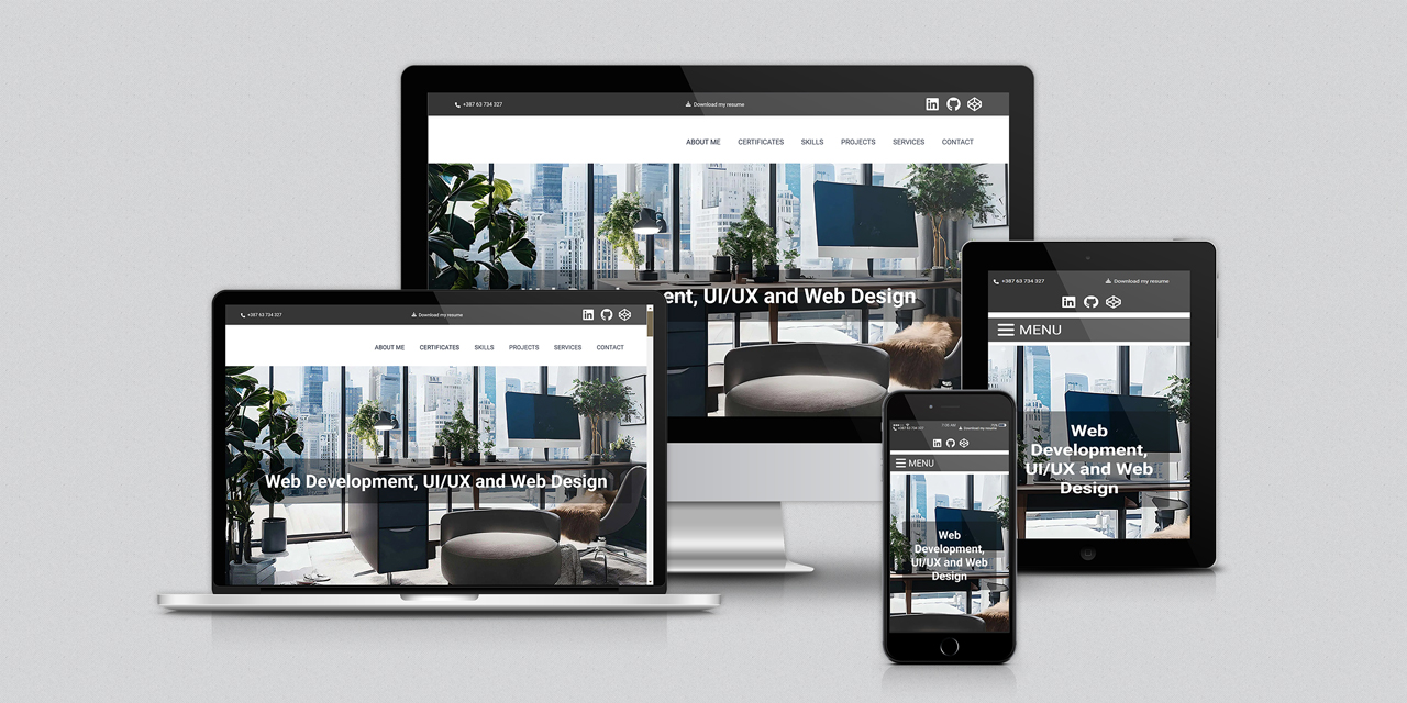 Github Full Stack Web Developer And Designermirnesglamocic My Personal Website Repository