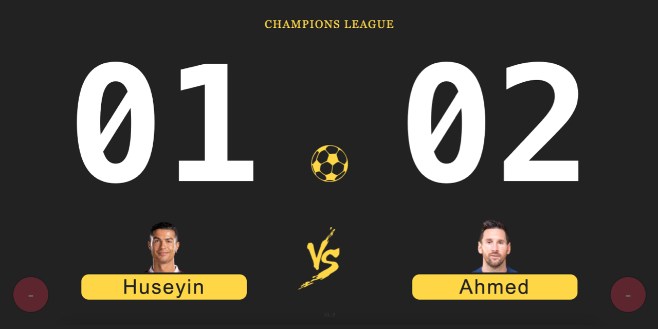 GitHub - huseyinozyilmaz/scoreboard: Keep track of your points scored ...