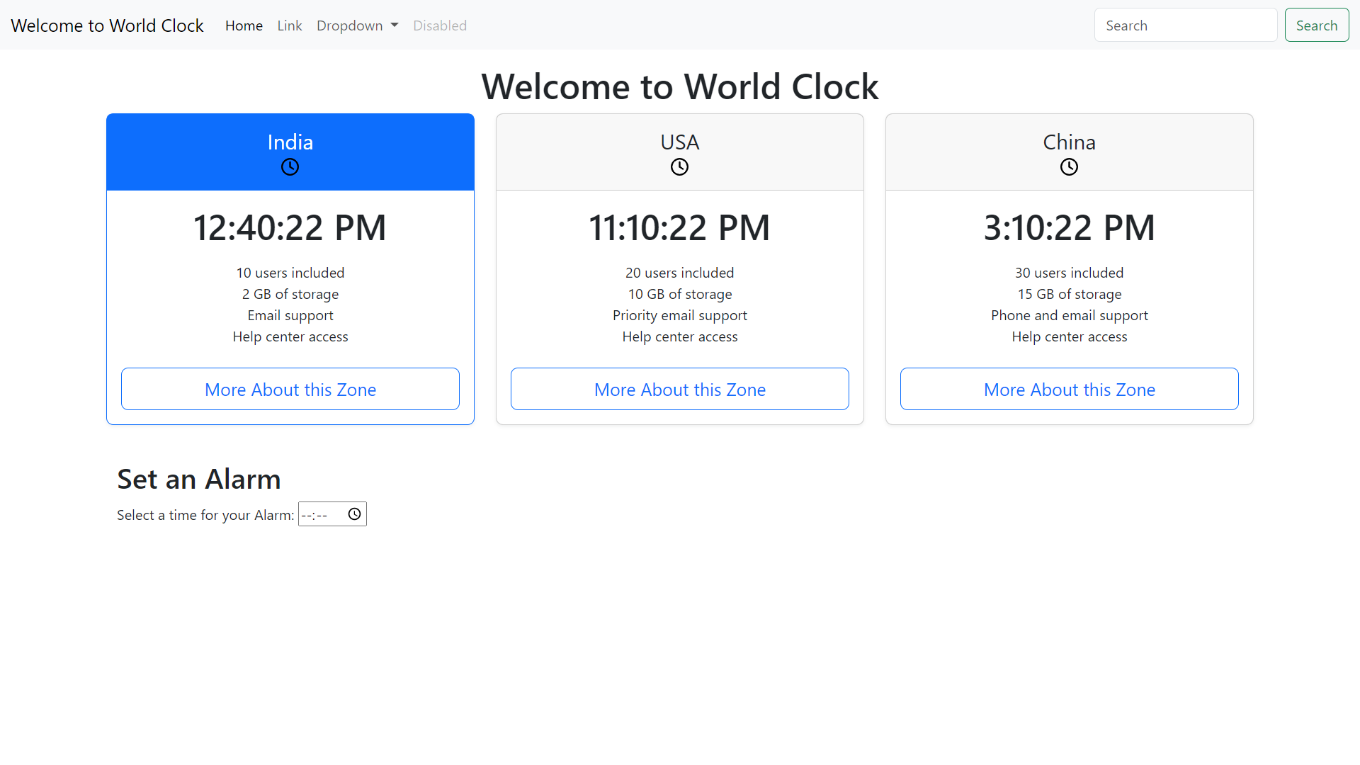 Github Sparshsingh10world Clock With Alarm Deployed Using Wayscript A World Clock 🕓🕒🕙 Is A