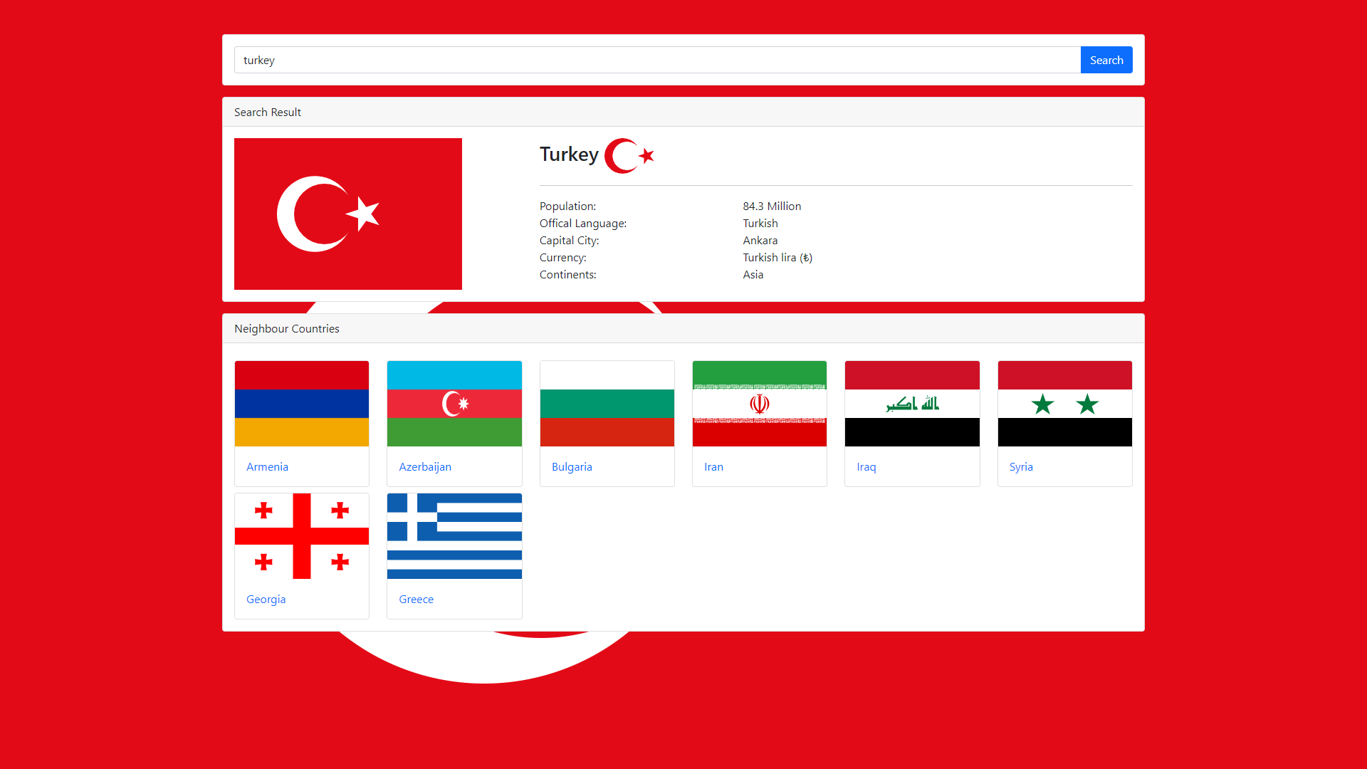 GitHub - Autumnnus/Country-Info: Returns information of typed countries