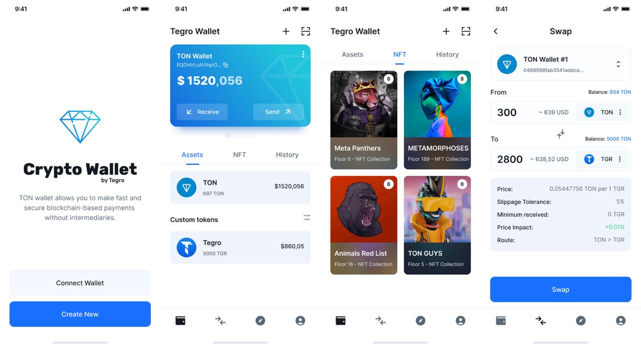 GitHub - TegroTON/IOS-Swift-Crypto-Wallet: Open-source, non-custodial cryptocurrency wallet ...