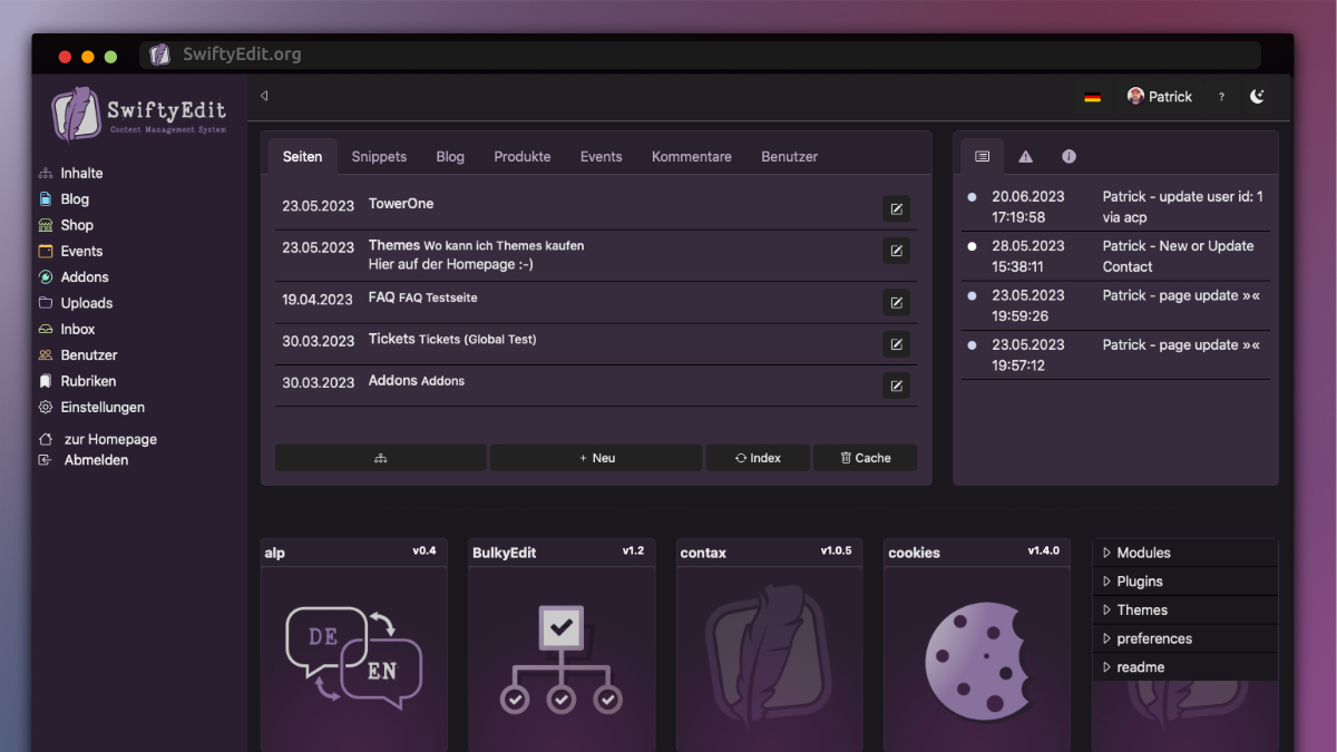 GitHub - SwiftyEdit/SwiftyEdit: Web Content Management System for ...