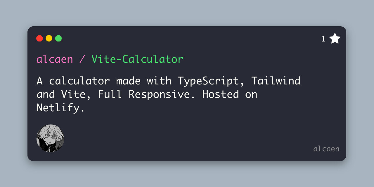 GitHub - alcaen/Vite-Calculator: A calculator made with TypeScript ...