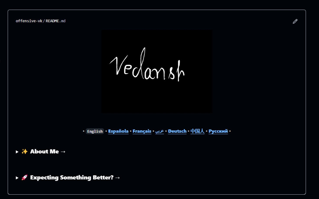 GitHub - offensive-vk/offensive-vk: ️ ¡Hola! | Bonjour! | Hallo! | 你好 | مرحبا | Привет | Hello ...