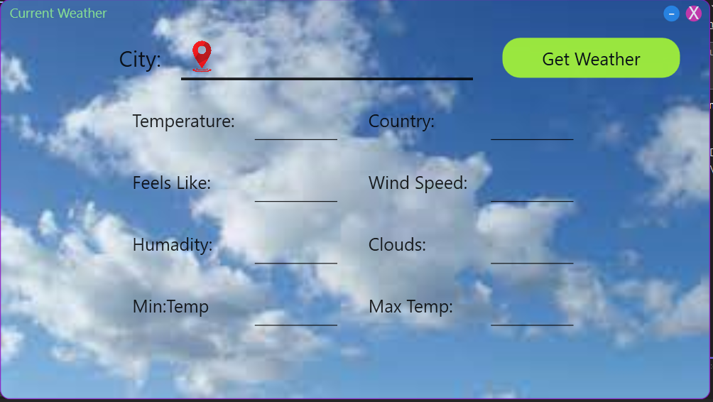 GitHub - DanielBedrack/WeatherApp: A weather app based on api