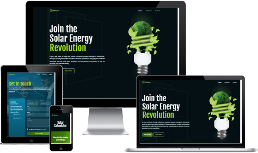 GitHub - syedzubair23/solar-website: Solar Website with Calculator and ...