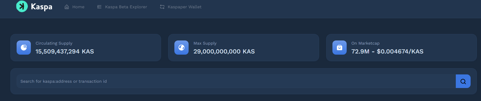 GitHub - KaspaDAG/kaspa-explorer