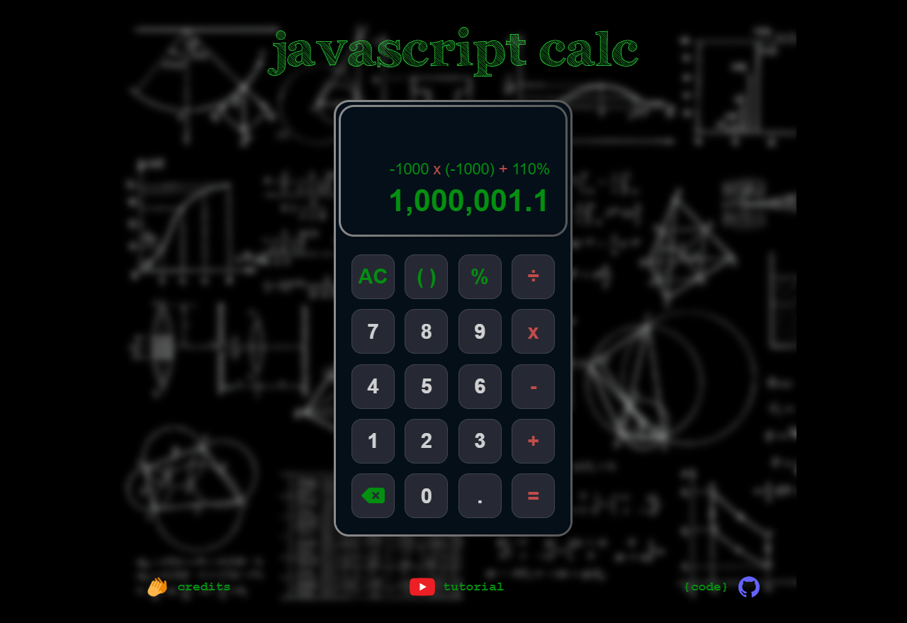 GitHub - 6str/calculator: a standard calculator - HTML, CSS & JavaScript
