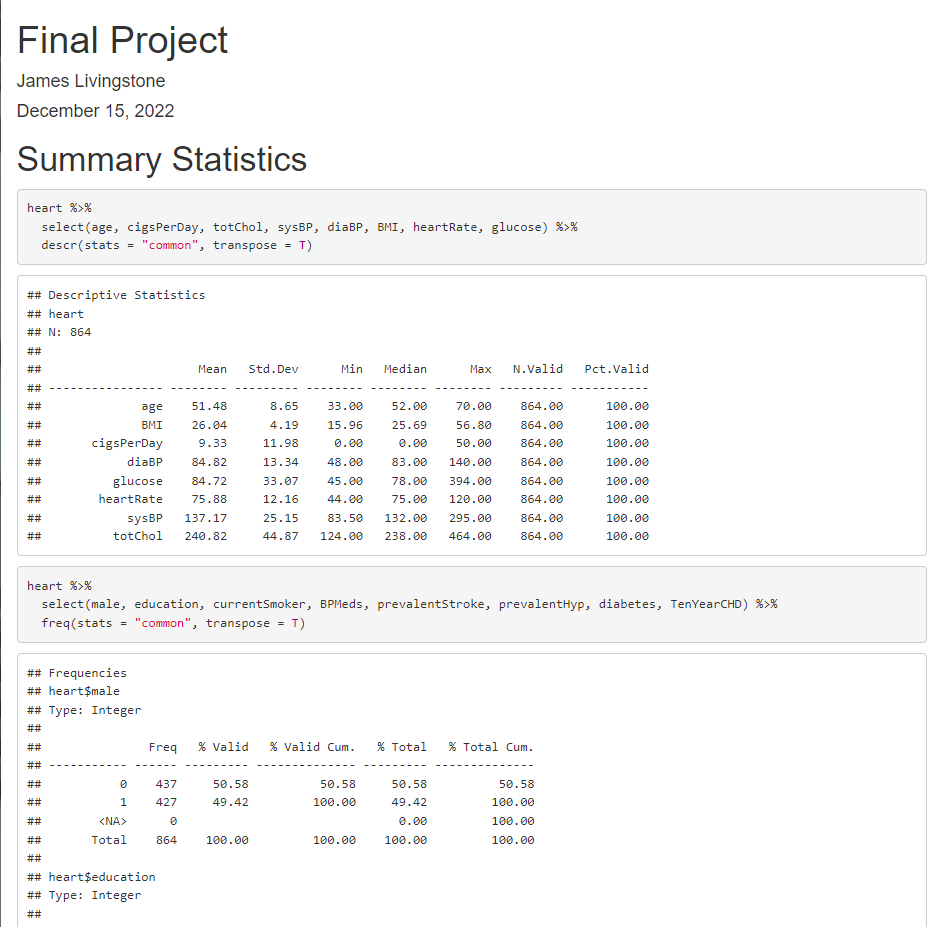 GitHub - jameslivingstone/Cardiovascular-Disease-Study-Statistics: An R ...