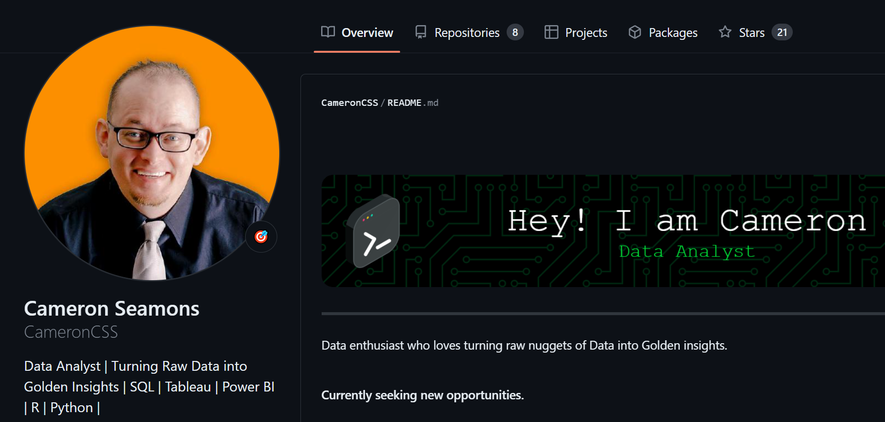 GitHub - CameronCSS/CameronCSS: Config files for my GitHub profile.