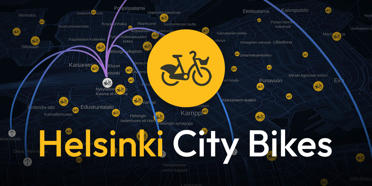 GitHub - peippo/helsinki-city-bike-trips: Helsinki City Bikes Map