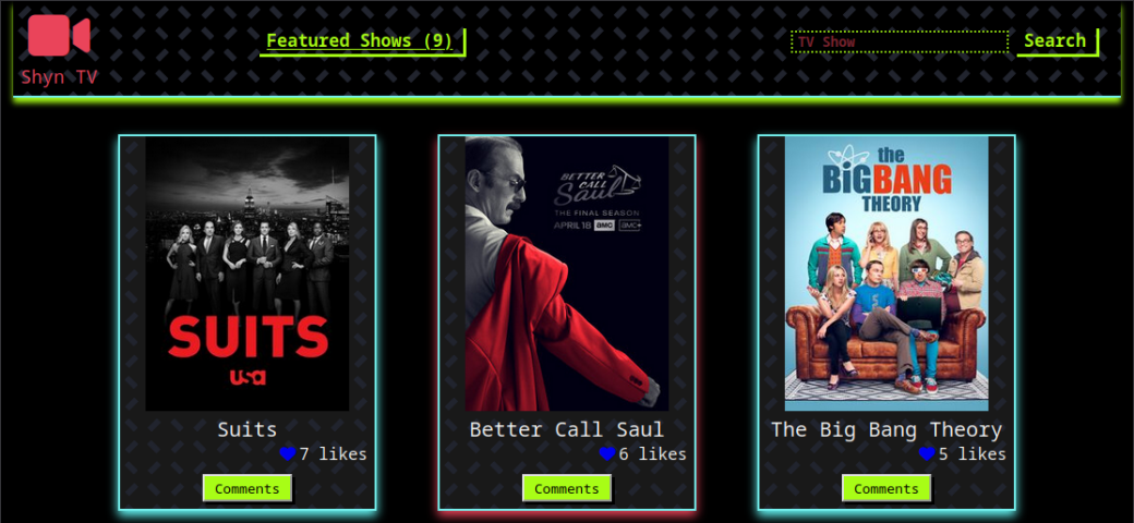 GitHub - yuvenalmash/shyn-tv: Shyntv is a web applictaion using tvmaze API to get shows and ...