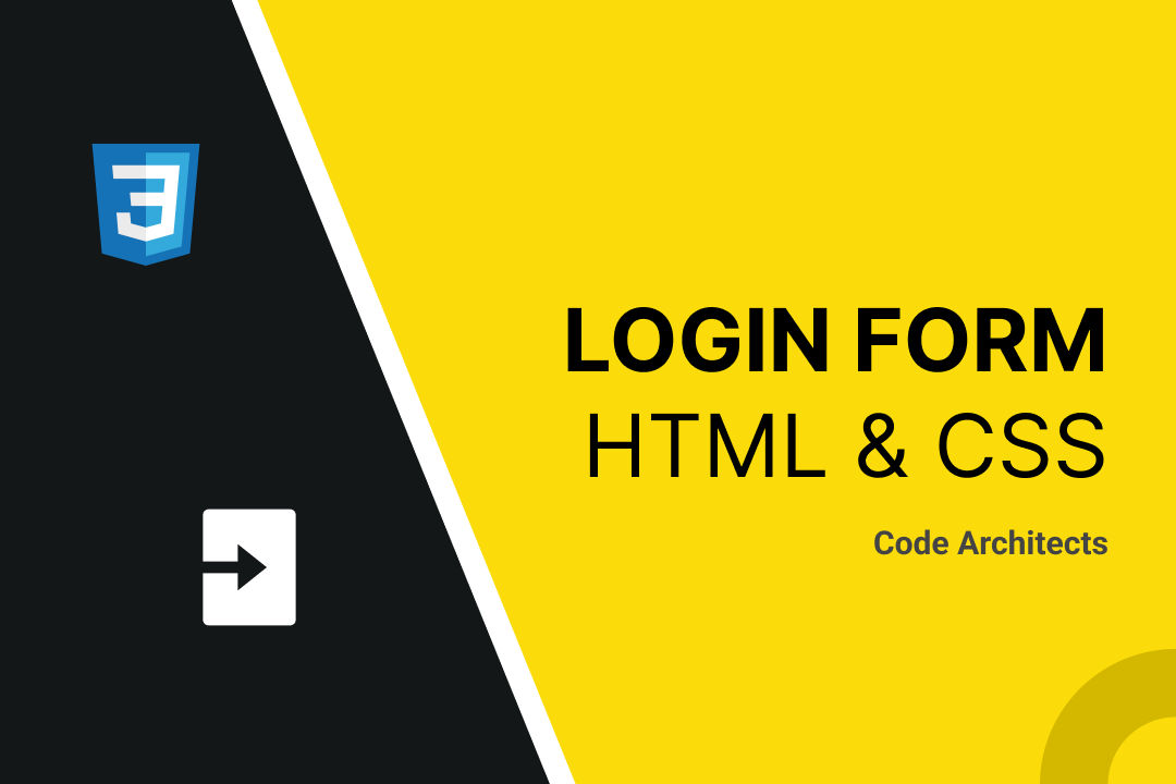 GitHub - code-architects/login-form: Login Form built with HTML & CSS