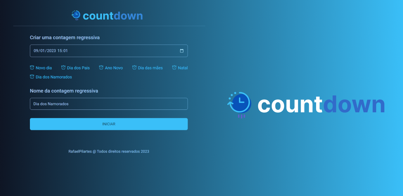 GitHub - RafaelPilartes/web-countdown-ts: A countdown application⏲️