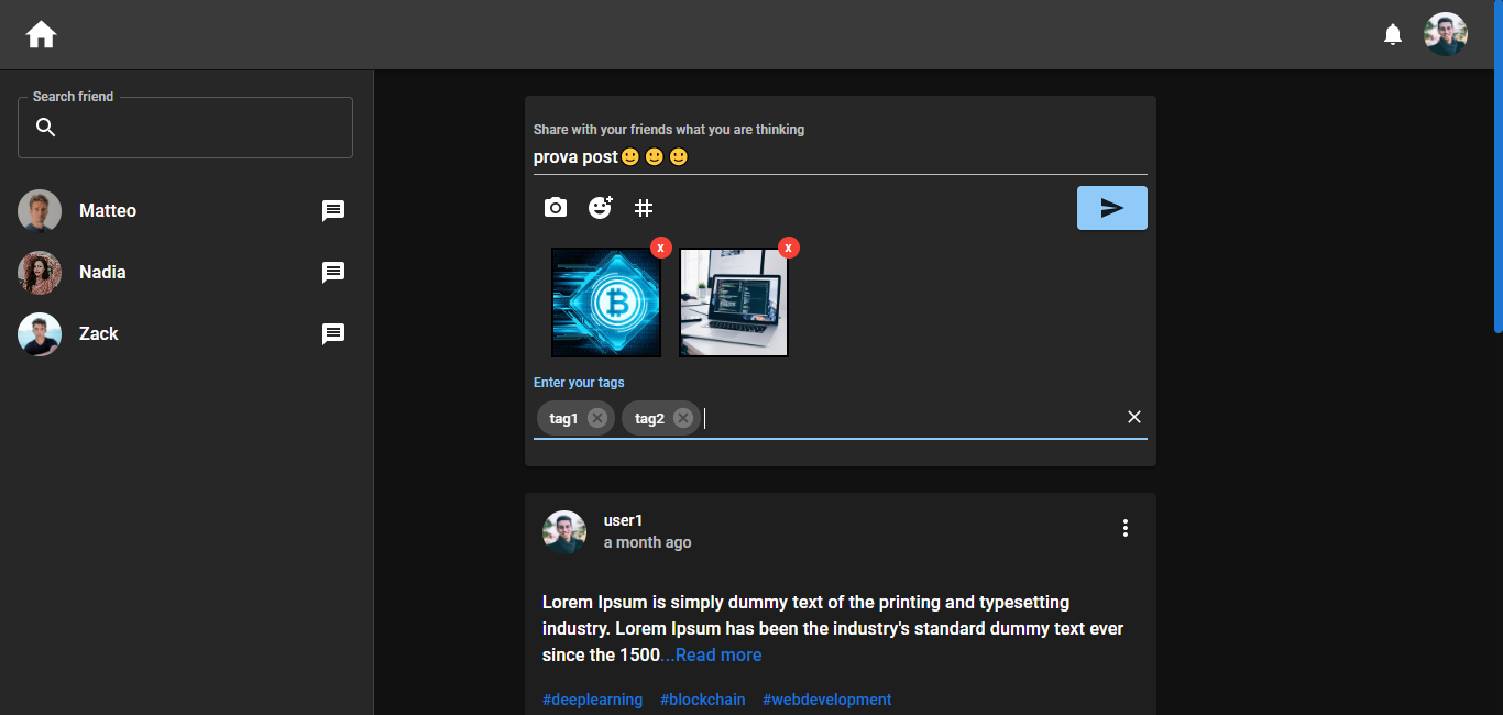 GitHub - GiovanniValastro/fake-social