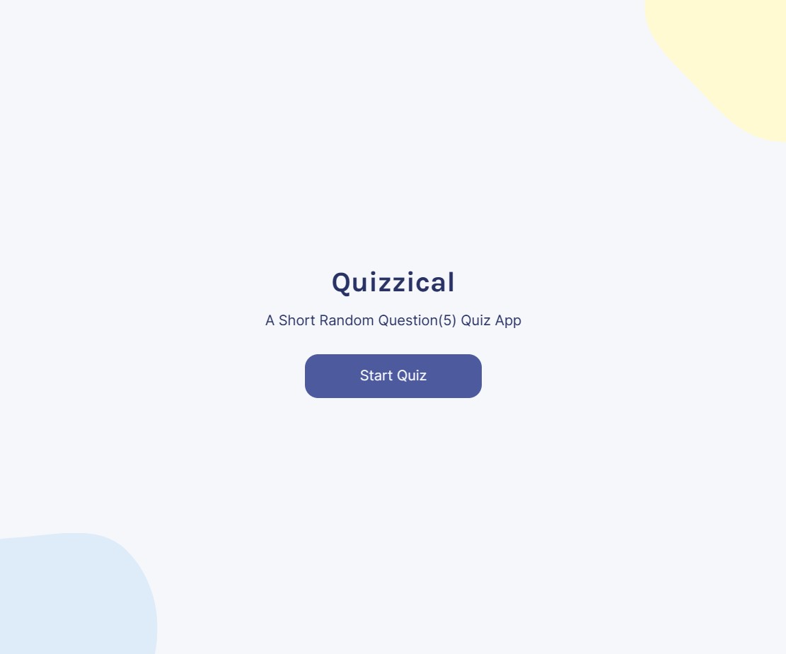 GitHub - KartikThakur00/quizzical: Short quiz app.