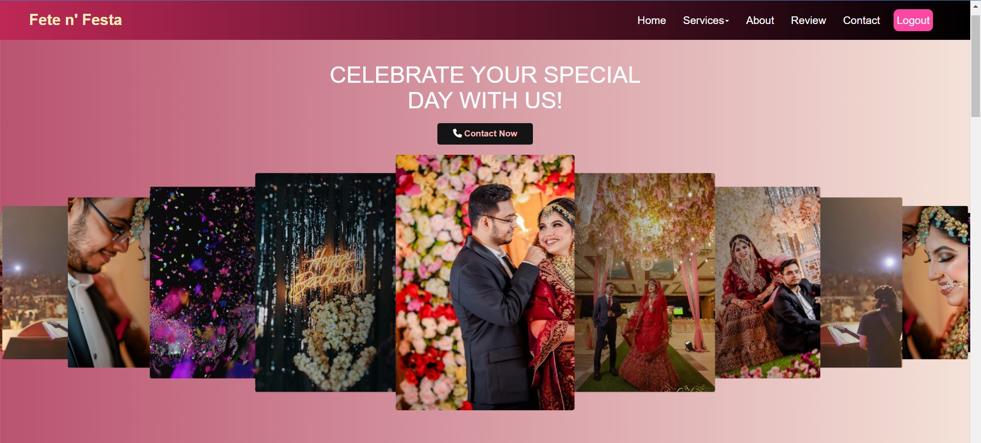 GitHub - SK-Rahat-Islam/fete-n-fiesta: It's a event management system project.