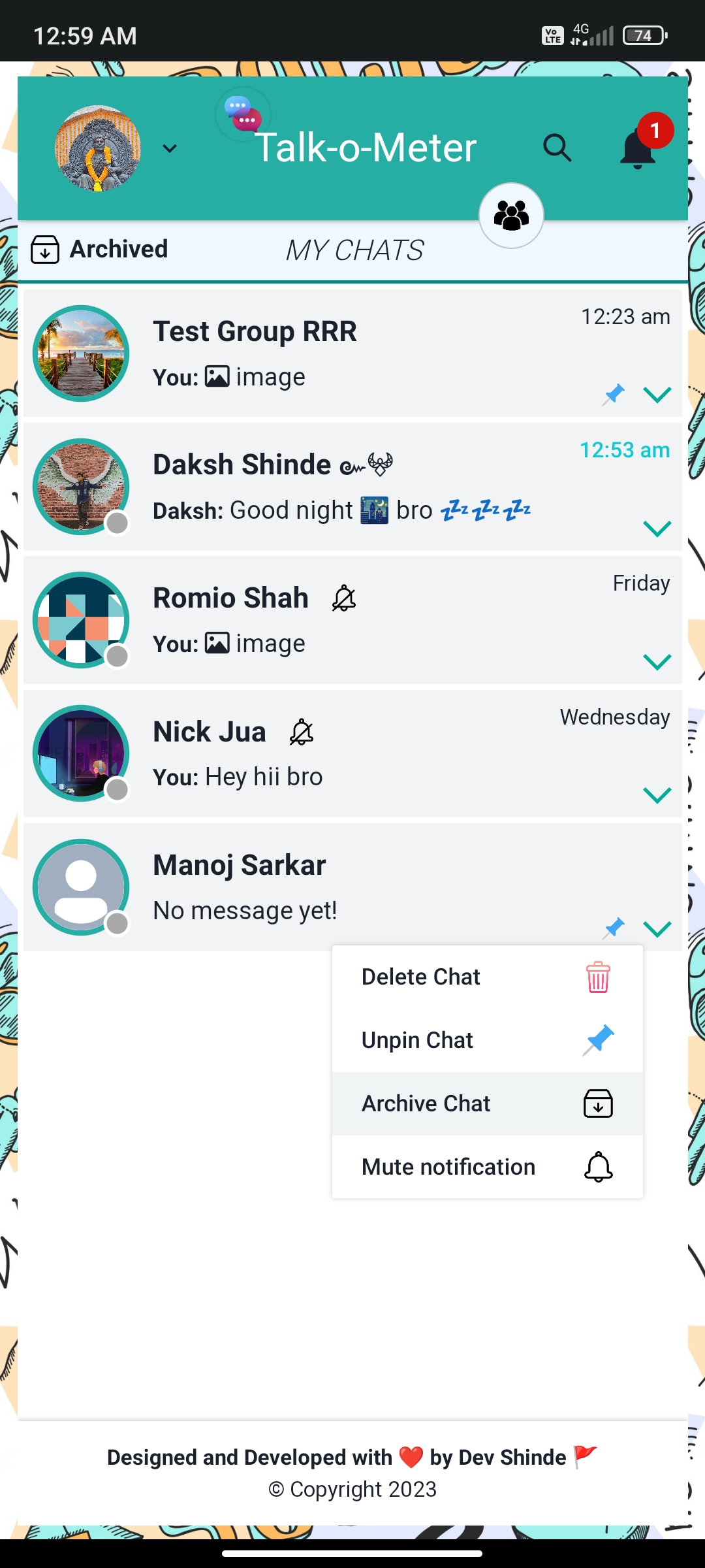 GitHub - SoloProgrammer/Talk-sicK-Mern-chat-app-Frontend