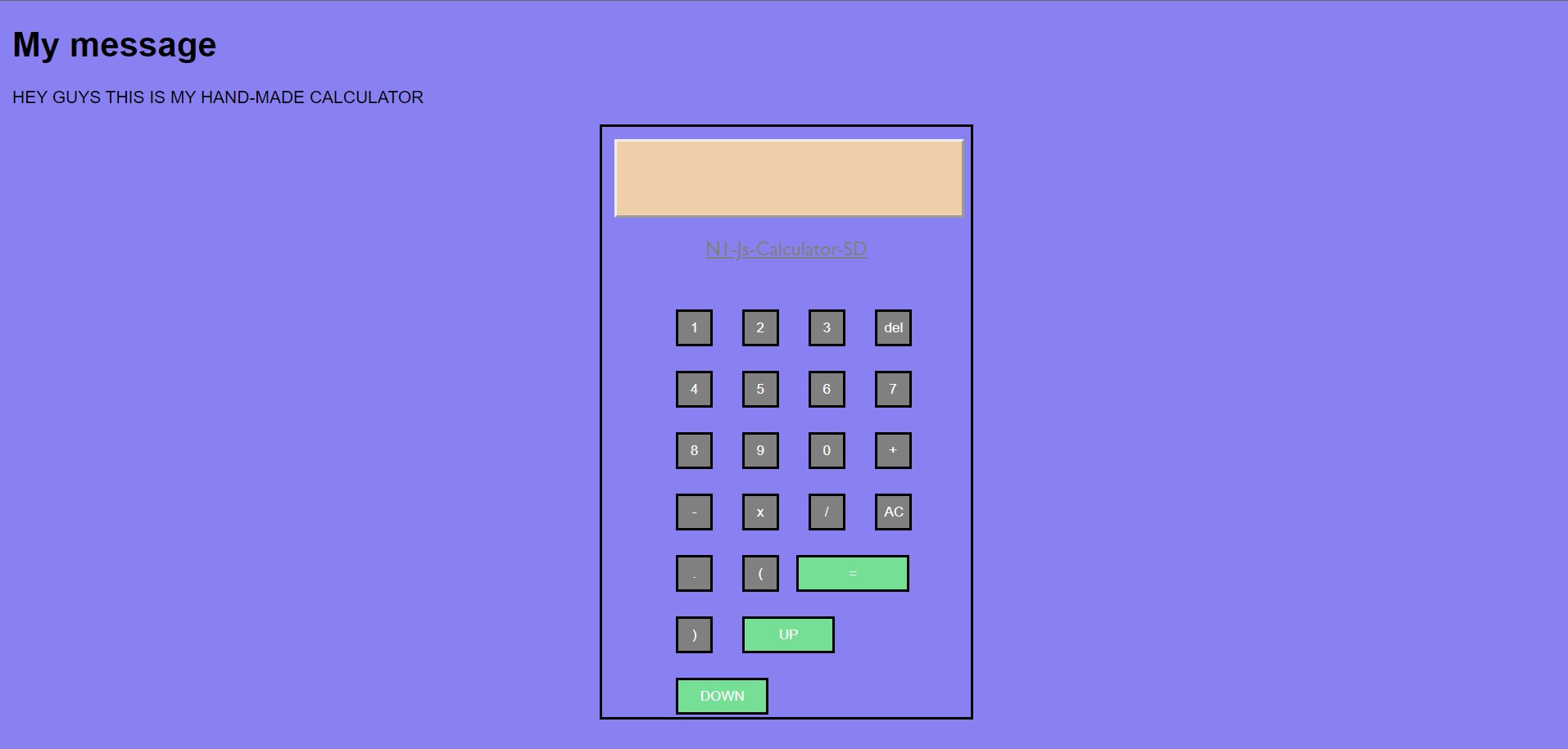 Github Sousthabd Calculator