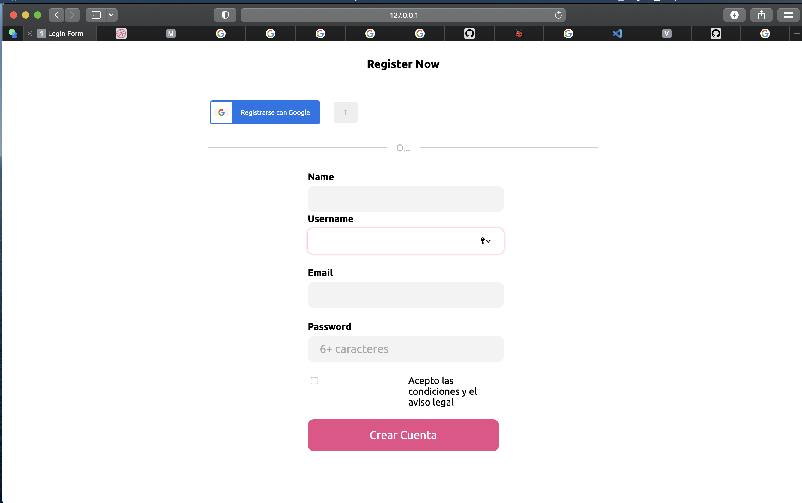 GitHub - LLayasi/Formulario-Web-de-Registro: Formulario de Registro Web ...
