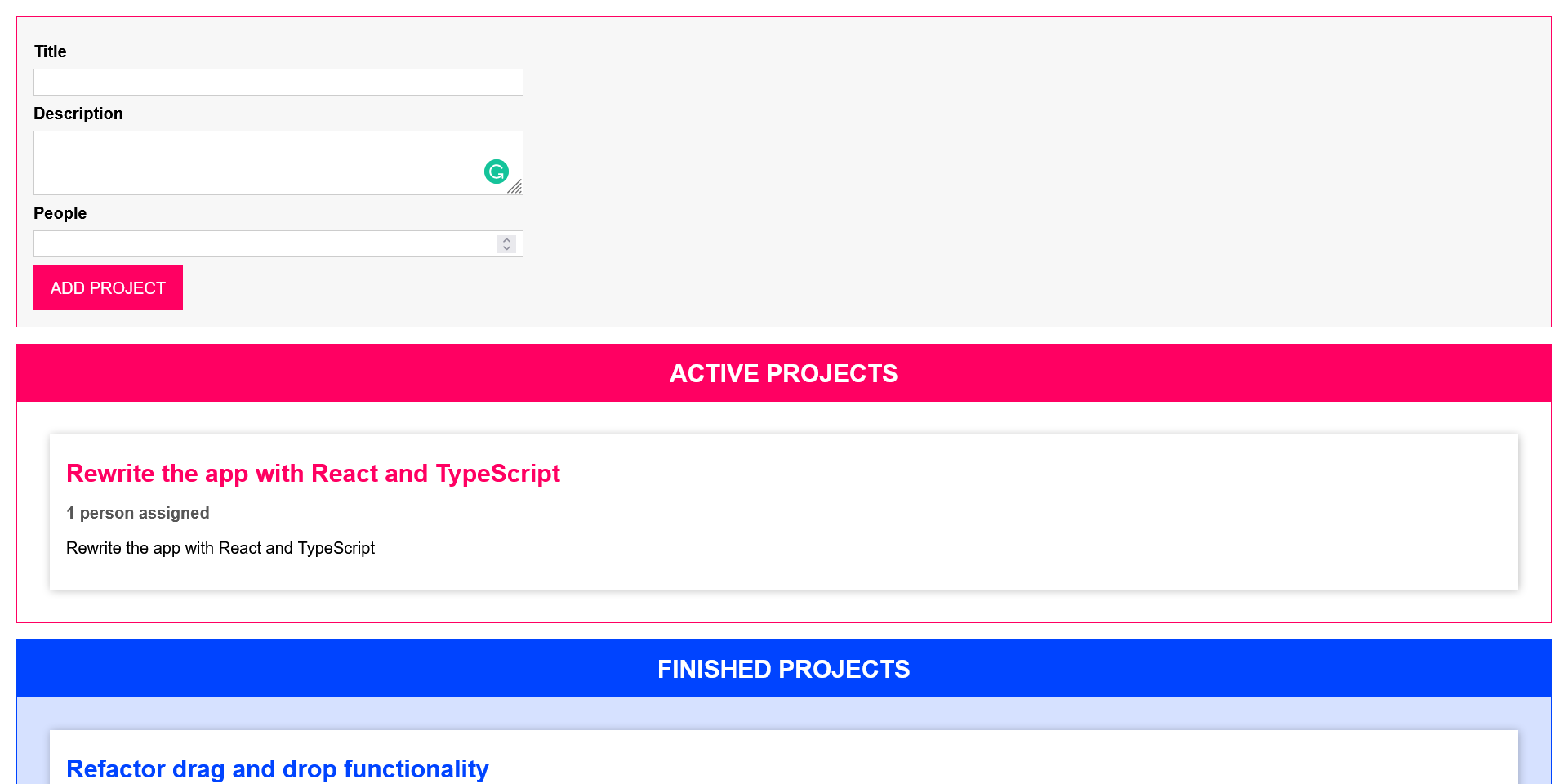 GitHub - saitamason/ts-project-manager: Drag and drop project manager made with TypeScript.