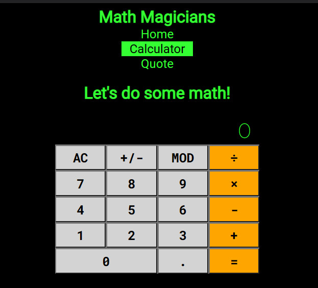 GitHub - paulsaenzsucre/Math-Magicians: Is an intuitive and user ...