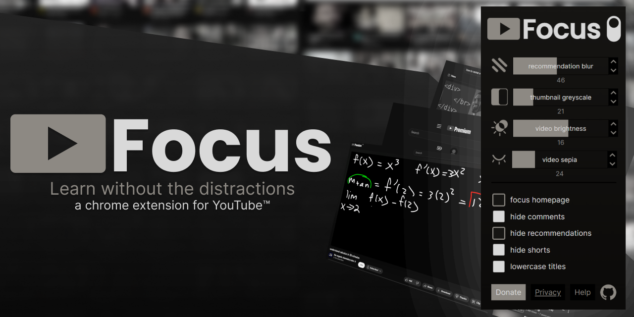 Yt Focuspopuphtml At Main · Yt Focusyt Focus · Github 