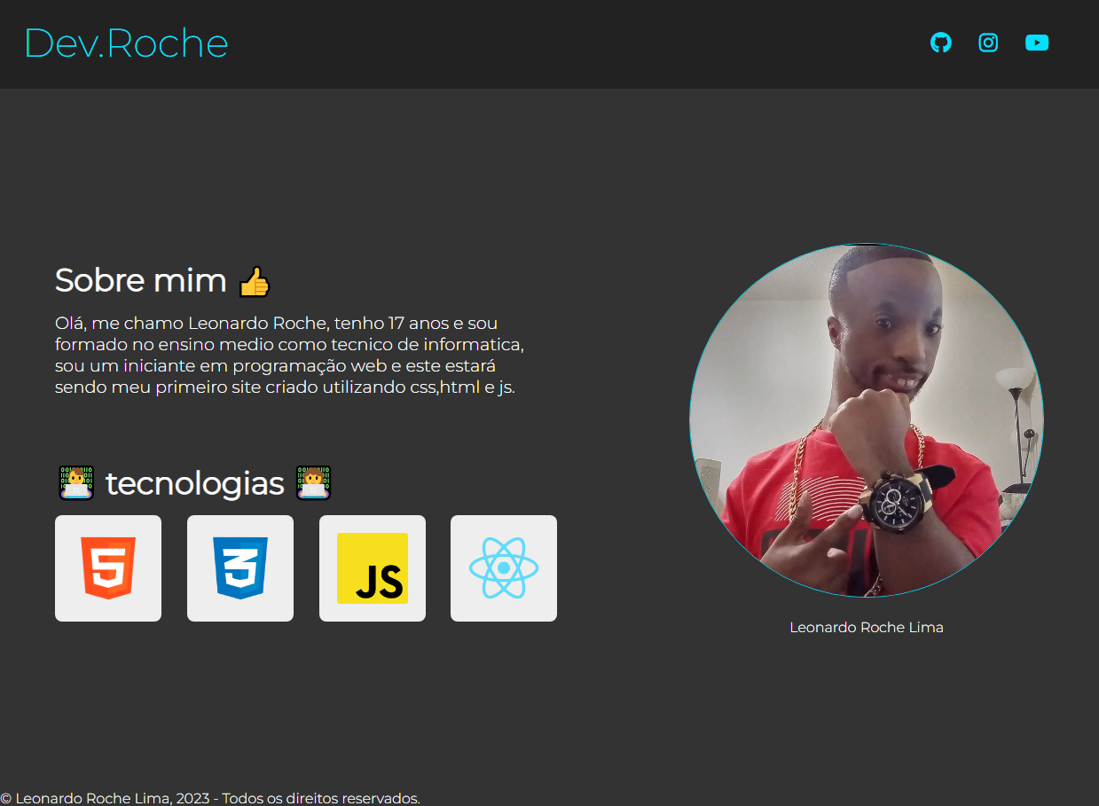 GitHub - LeonardoRoche/Portifolio: Neste projeto existem algumas ...